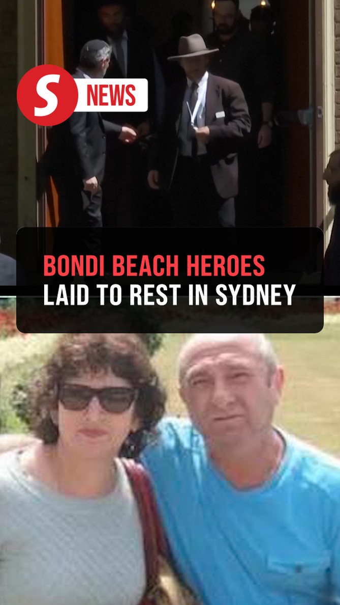 Couple who confronted Bondi Beach attacker laid to rest in Sydney