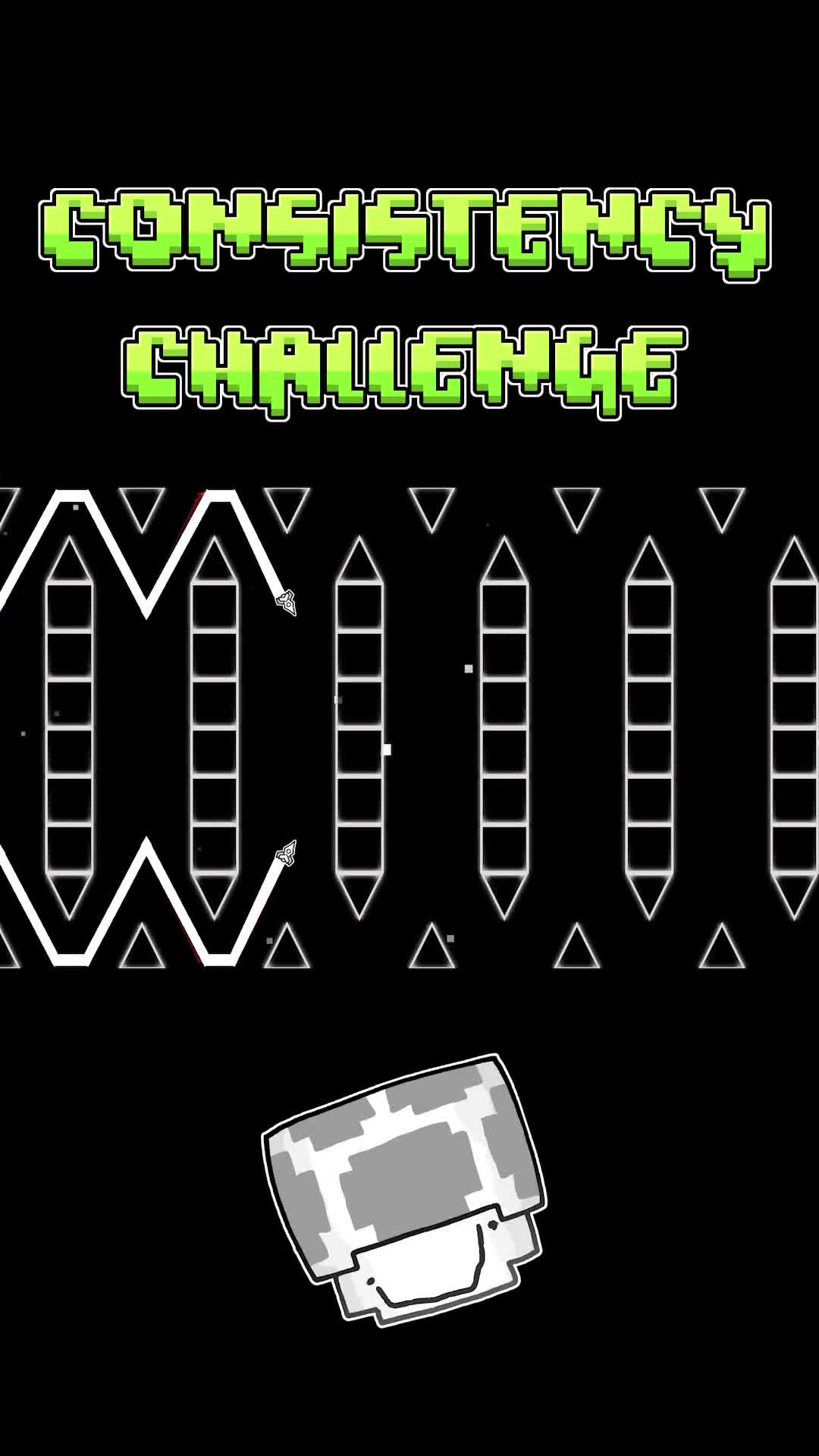 Is this the hardest consistency challenge in Geometry Dash? #shorts