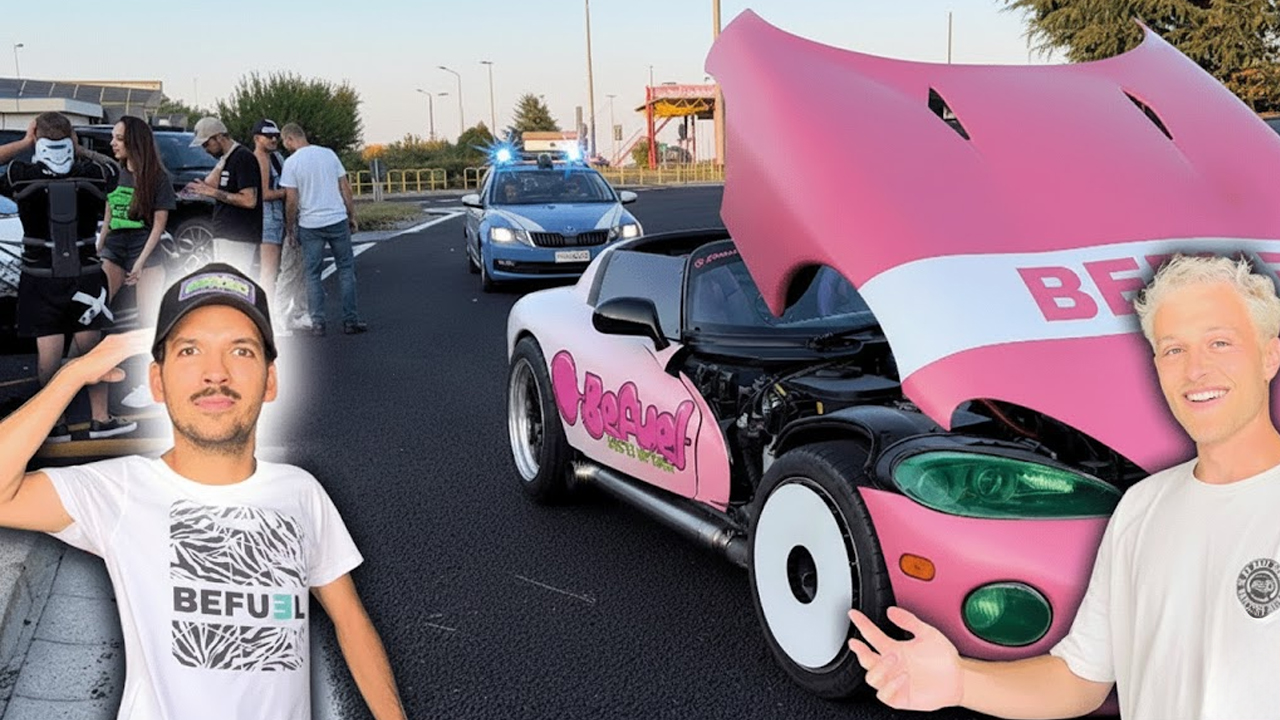 Wild car meet and road trip in Italy