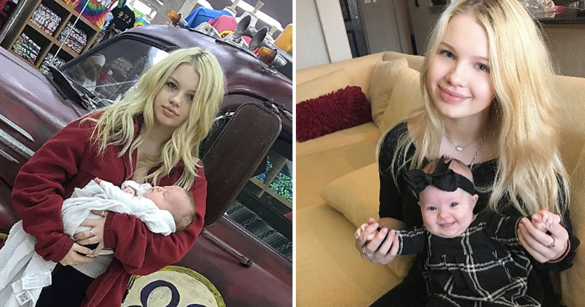 Maddie Lambert-Crowley fick barn som 13-åring