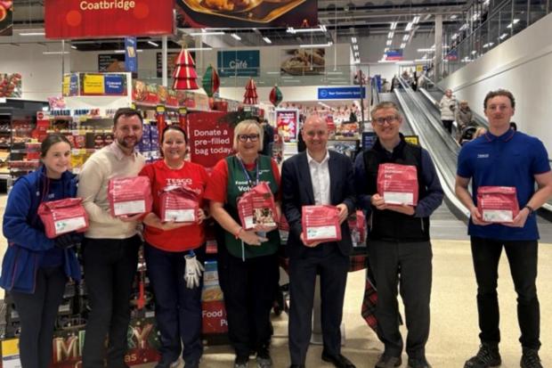 Coatbridge shoppers praised for kindness and generosity in Tesco food drive