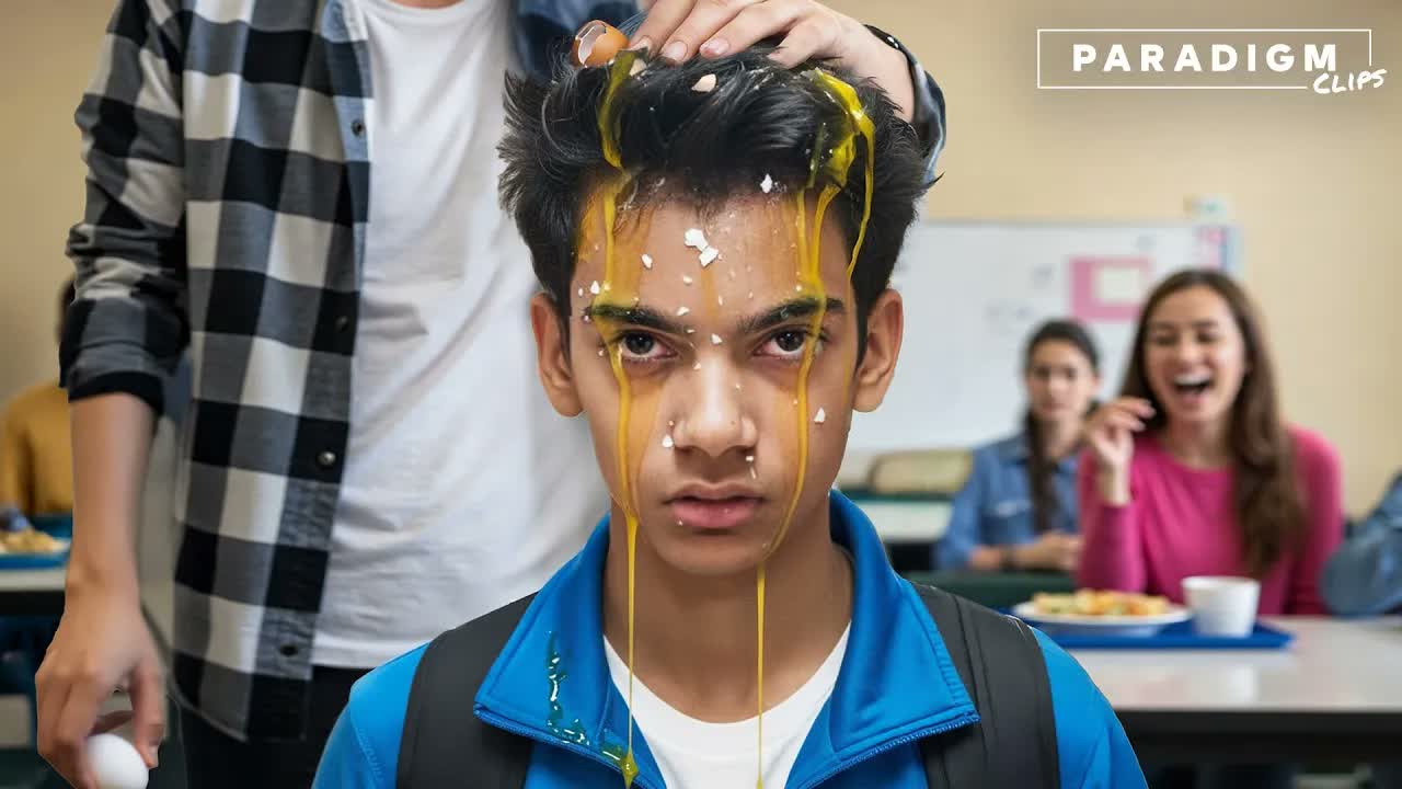 Bully eggs the wrong Karate Kid