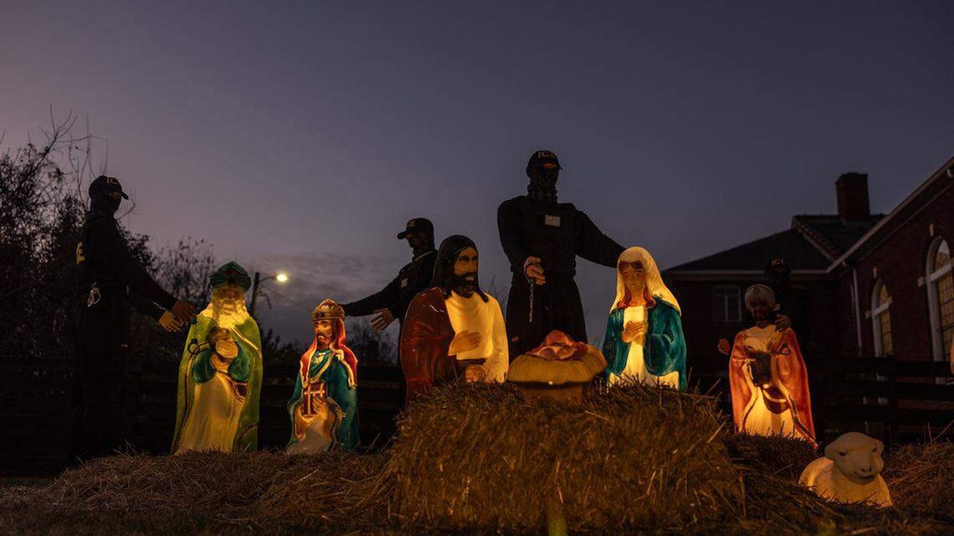 Churches turn nativity scenes into protests as immigration crackdowns ...