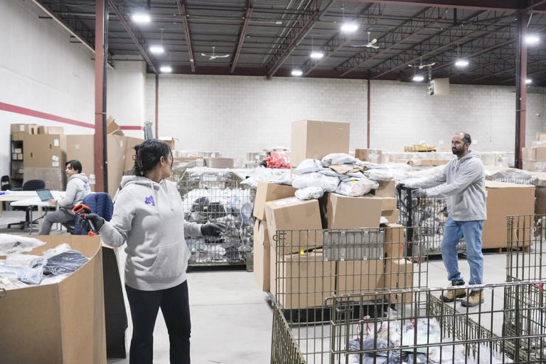 Inside the warehouse poised to process your unwanted gifts this holiday