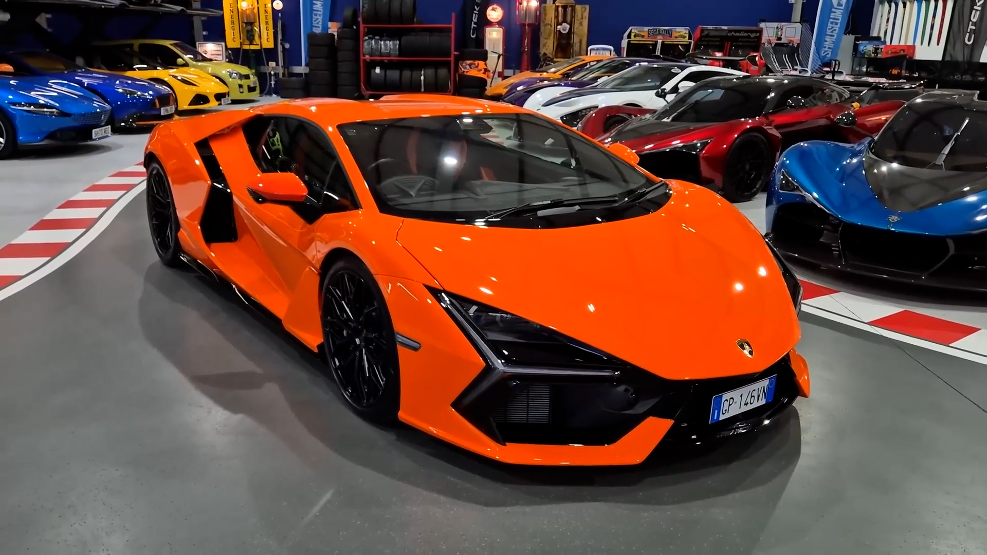 A special Lamborghini Revuelto delivery at the Shmuseum