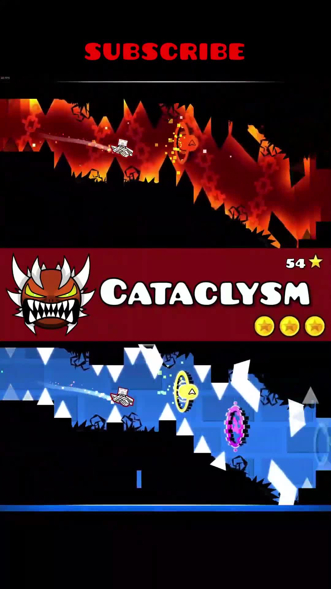 This is the real difficulty of Cataclysm in Geometry Dash #shorts #deluxe12