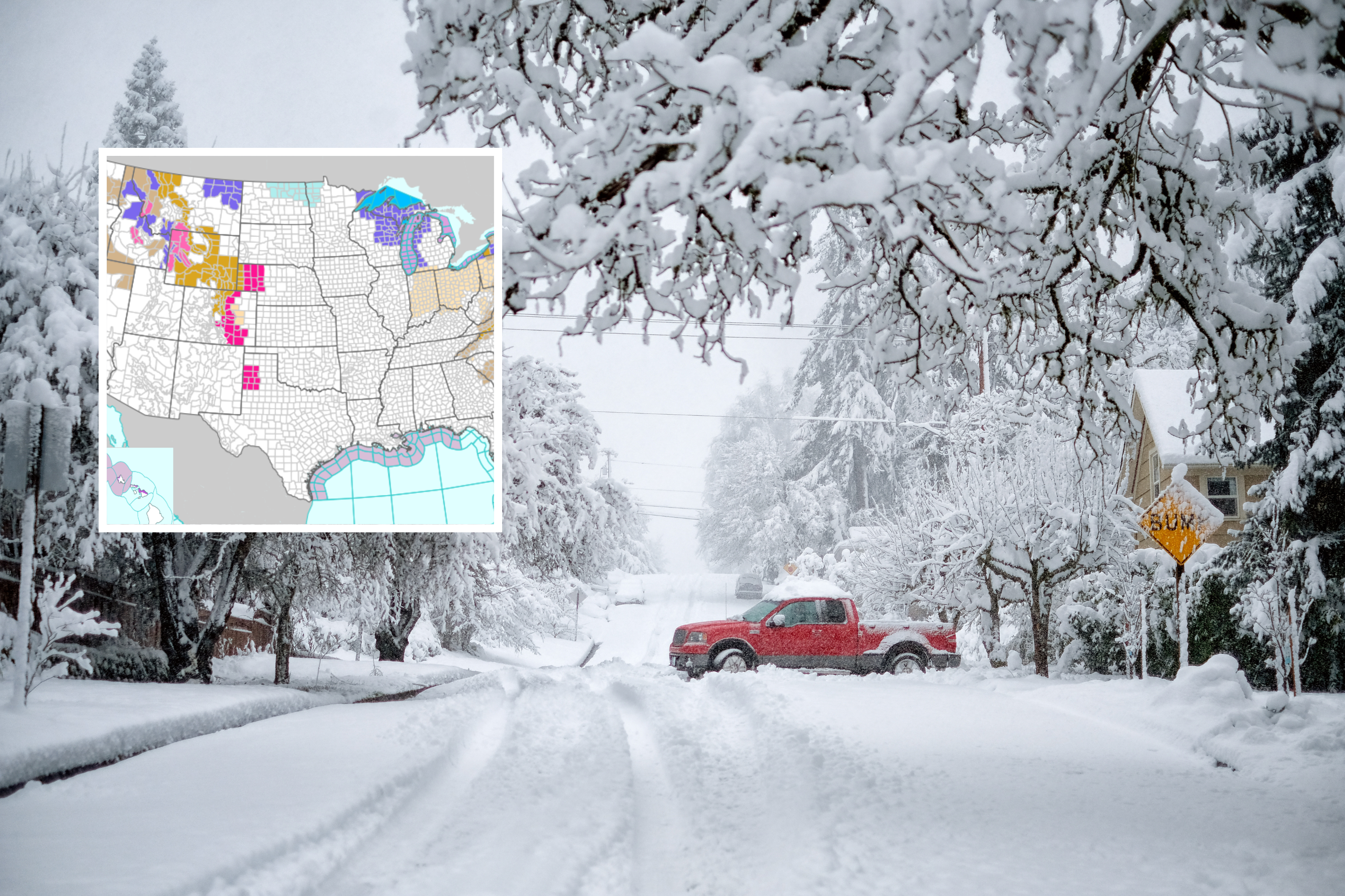 Winter storm warnings for 5 states with up to 3 feet of snow to strike