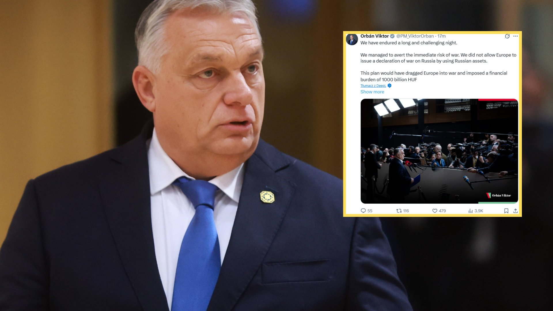 Poranny wpis Viktora Orbana. Tak skomentował decyzje z Brukseli