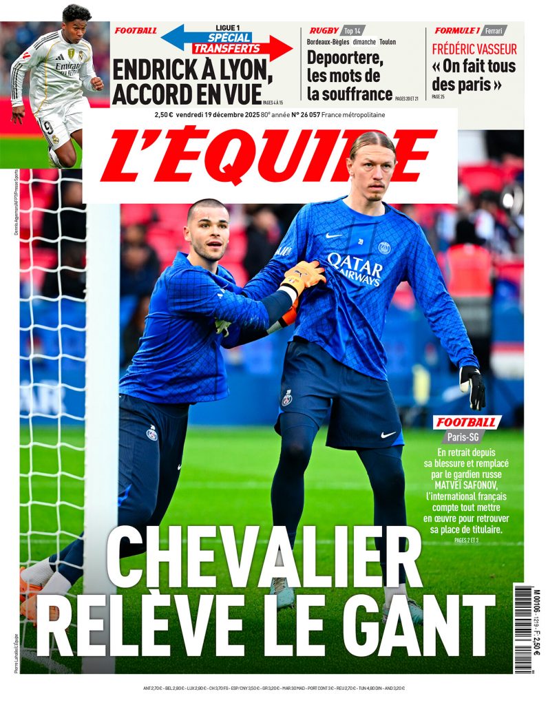 Revue de presse PSG : Chevalier, Safonov, mercato…