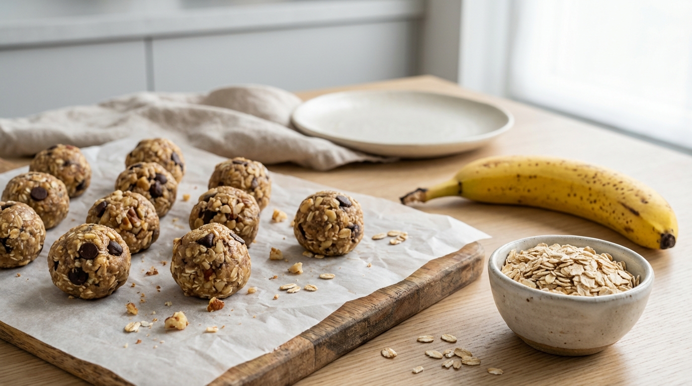 Stop aux biscuits : cette recette de bouchées énergie banane avoine ...