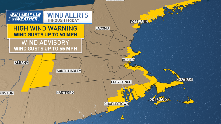 First alert: Wind gusts could near 60 mph today, downpours this ...