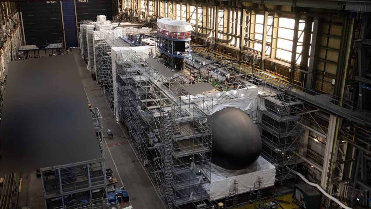 HII completa lo scafo di pressione del sottomarino USS Oklahoma della ...