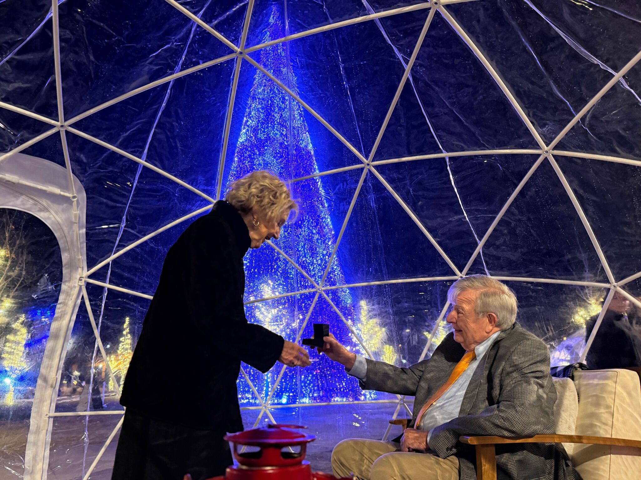 Neighbors of more than four decades get engaged at Gatton Park