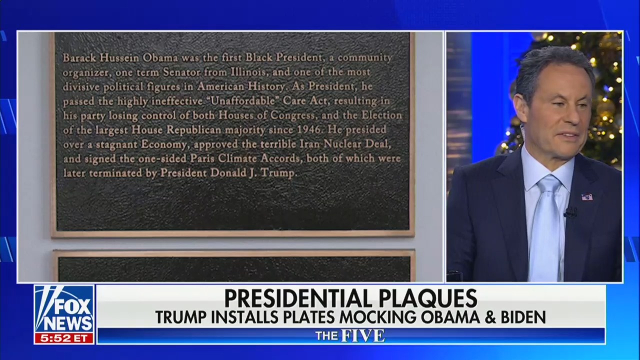Fox News’ Brian Kilmeade slams Trump’s ‘trolling’ plaques and Biden ...