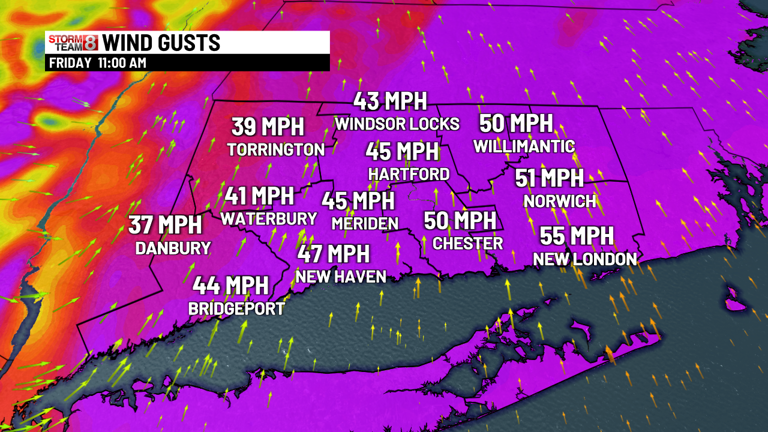 Heavy rain, strong winds may cause Connecticut power outages