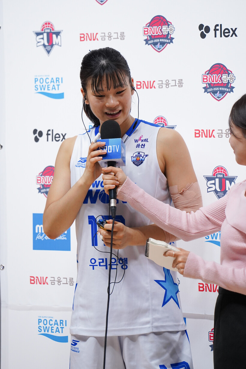 ‘데뷔 최초 두 자릿수 득점’ 변하정 “경기력은 아직 100점 중 50점”