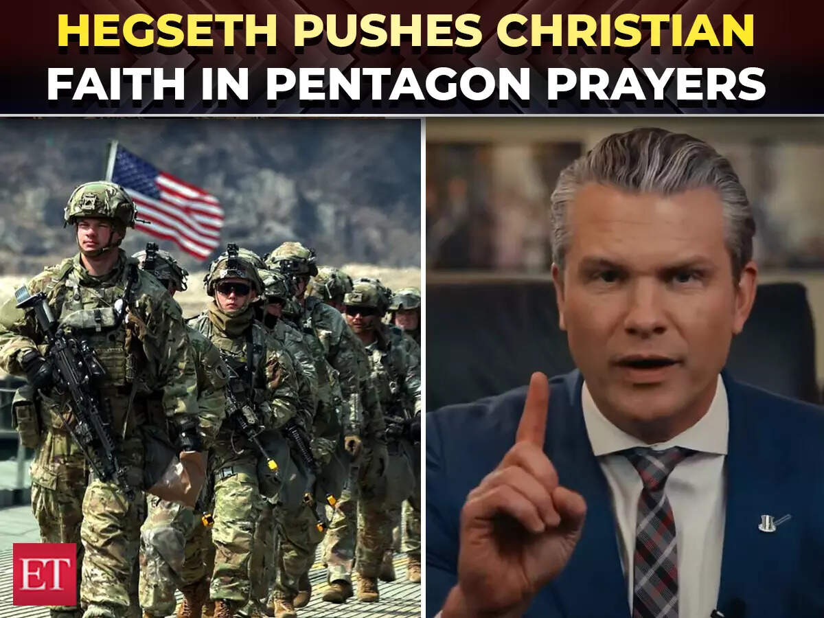 'Why no mention of God?': Hegseth pushes Christian faith in Pentagon ...