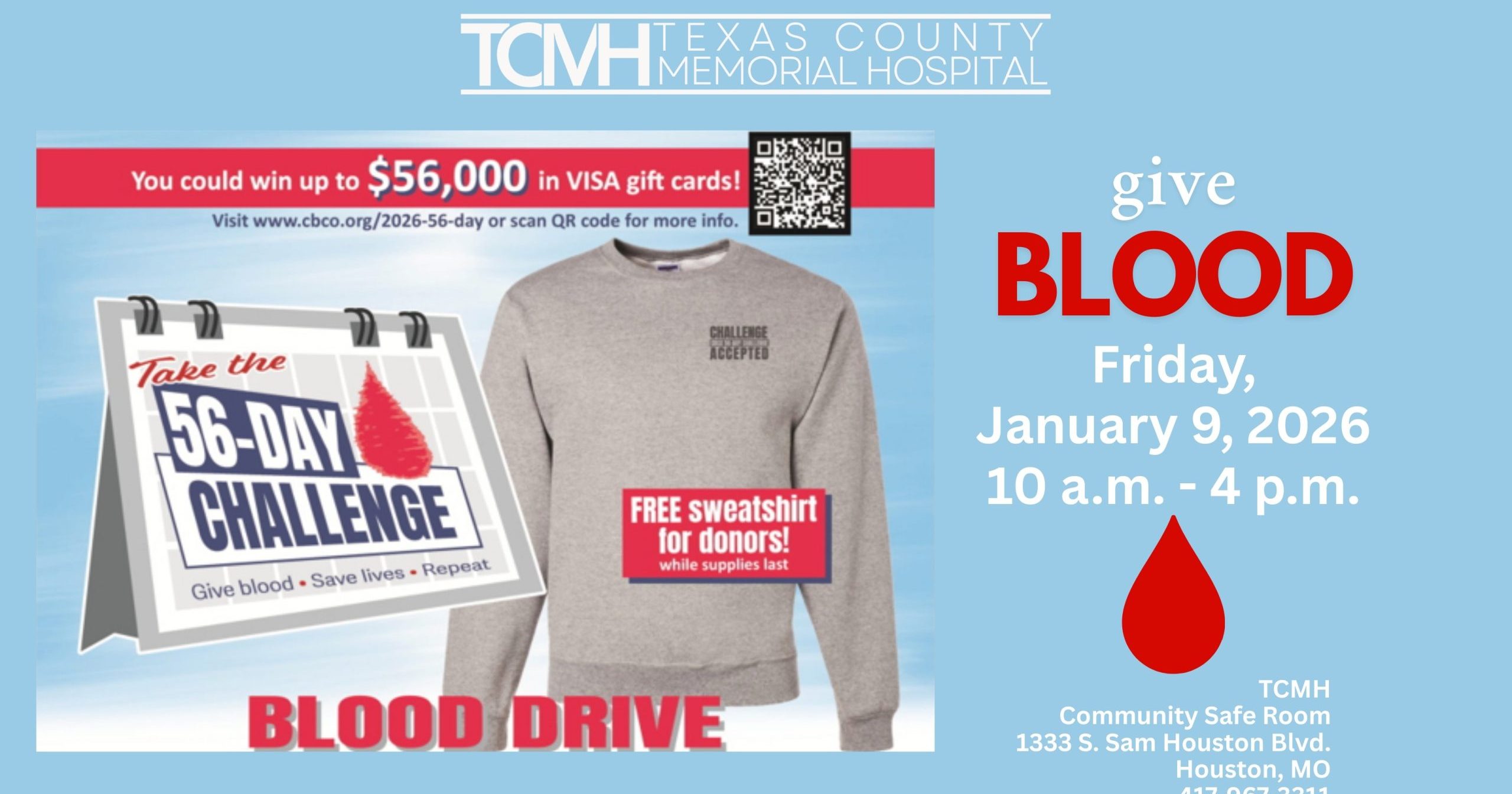 CBCO blood drive planned at TCMH