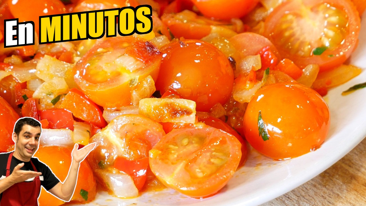 Receta casera de tomates salteados con un toque mágico