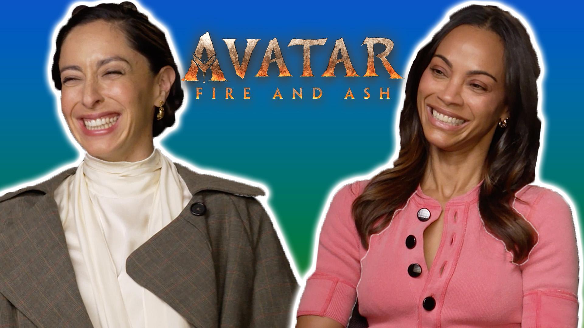 Zoe Saldaña & Oona Chaplin discuss grief, motherhood, & Avatar: Fire & Ash