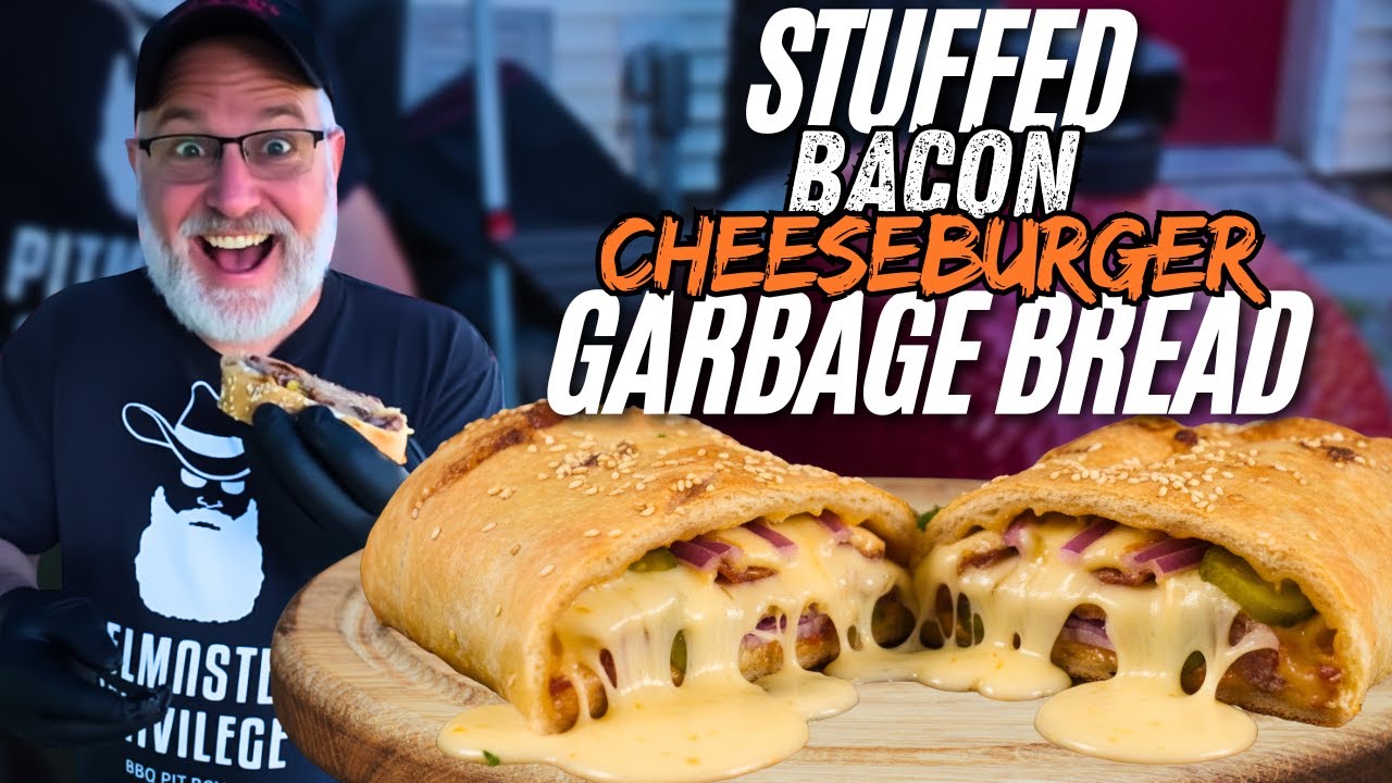 BBQ bacon cheeseburger garbage bread recipe you need to try