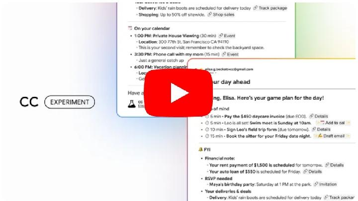 Google Labs uji agen AI eksperimental bernama CC