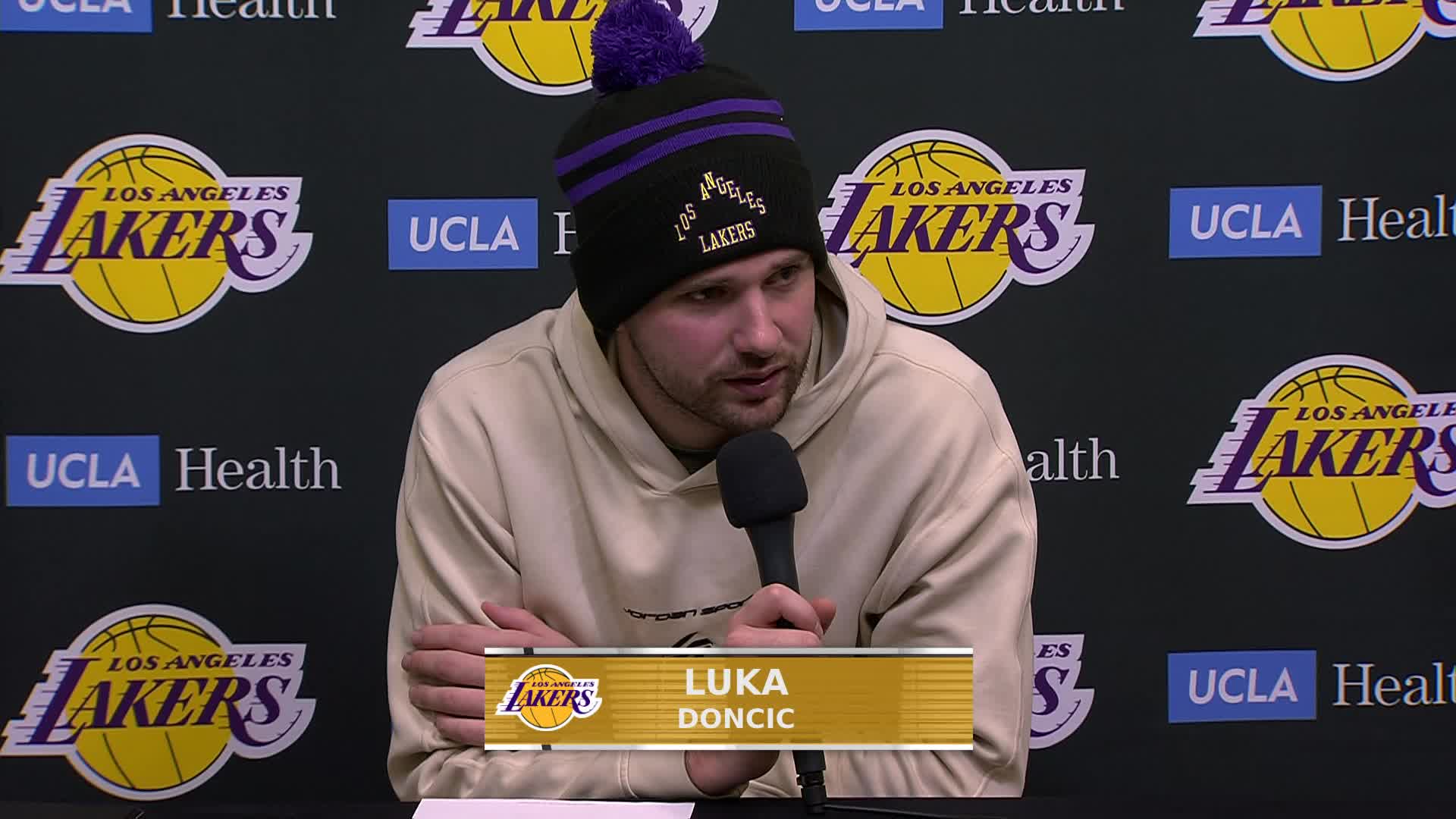 LAL 143, UTA 135: Luka Dončić postgame media availability