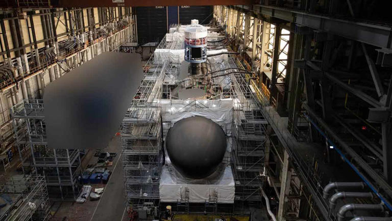 HII completa lo scafo di pressione del sottomarino USS Oklahoma della ...