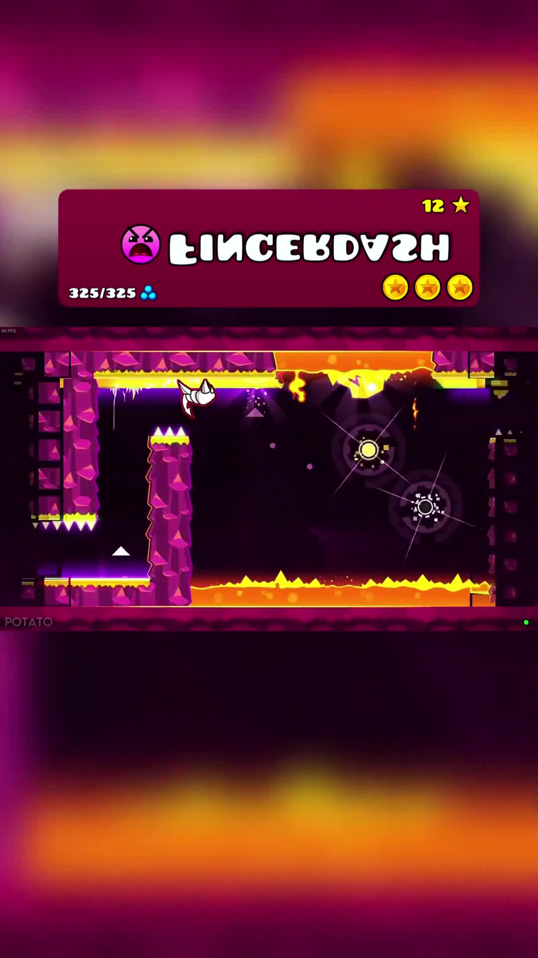 Strange version of Fingerdash in Geometry Dash #shorts #deluxe12