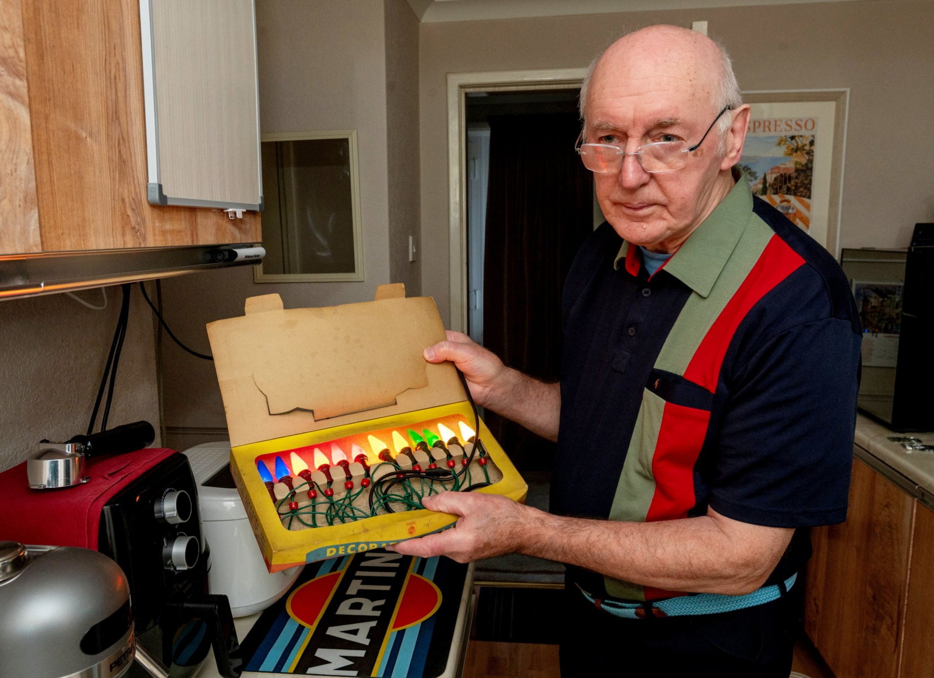 Man's Christmas lights still glowing after 69 years