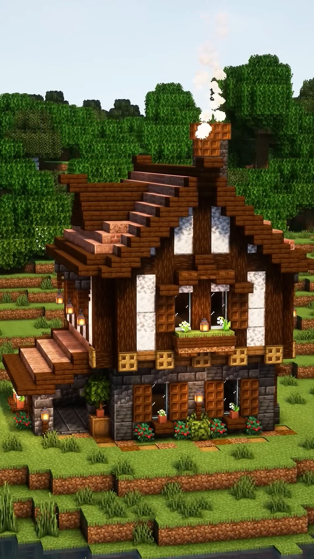 Easy medieval house idea for Minecraft players