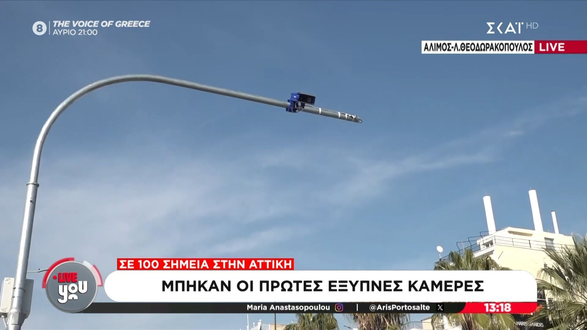 Μπήκαν οι πρώτες έξυπνες κάμερες στην Αττική