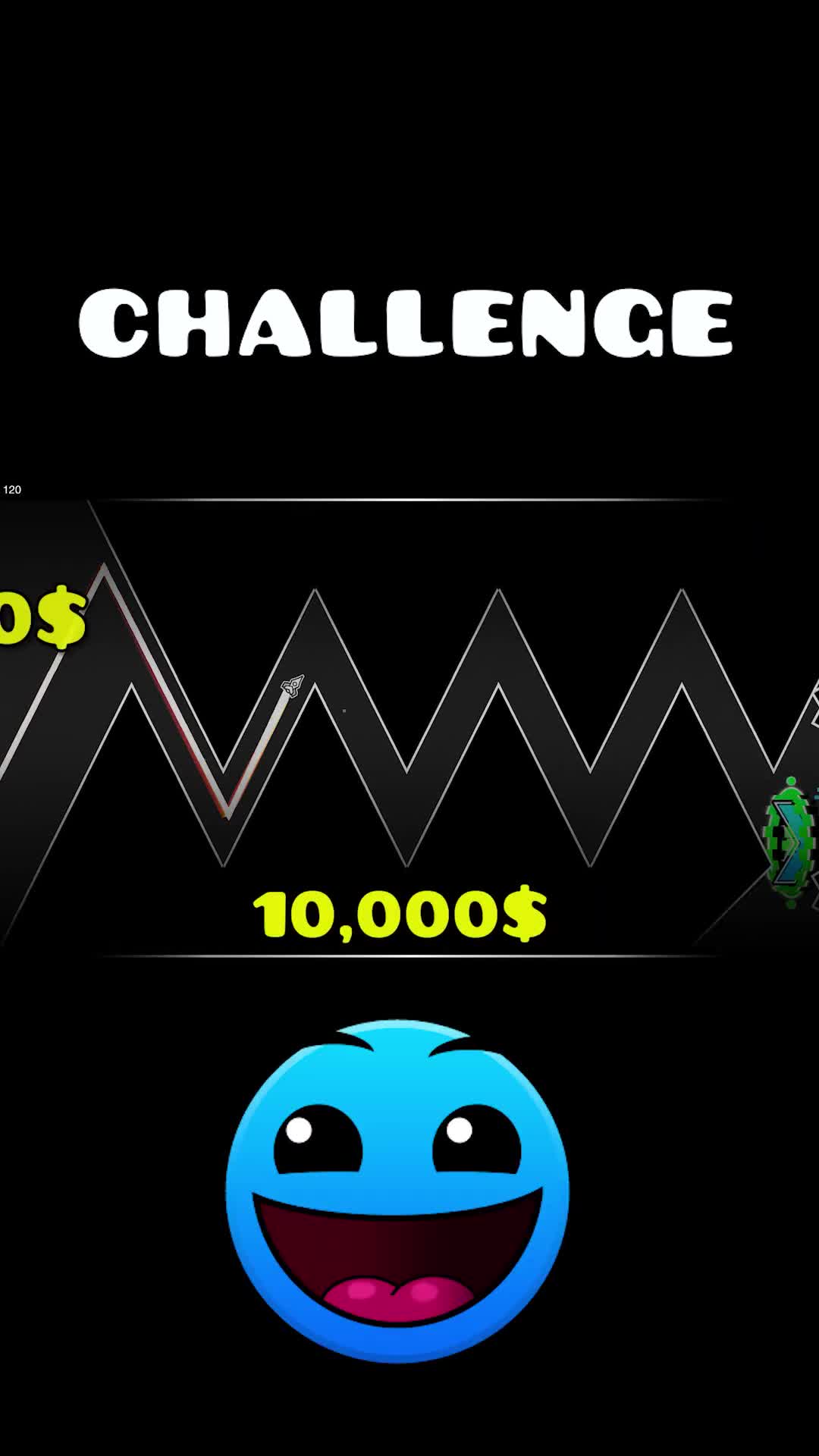 $10,000 SPAM challenge in Geometry Dash #shorts #gd
