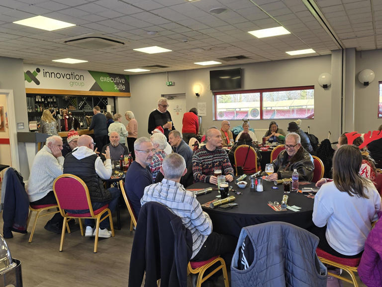 Crawley Town Community Foundation holds Extra Time Hubs Christmas meal
