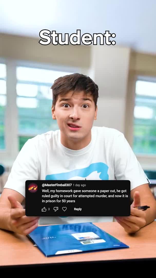 Exploring humorous excuses students make for not completing their ...