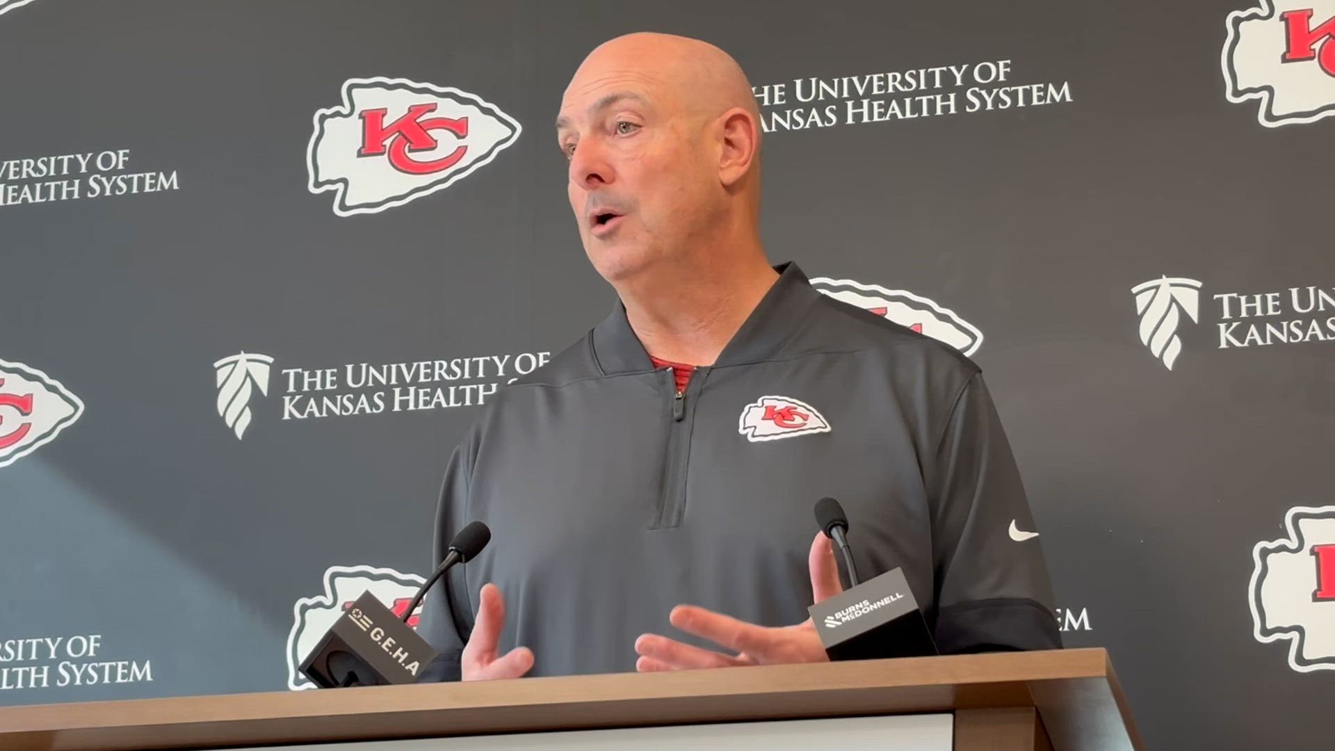 Kansas City Chiefs offensive line coach Andy Heck on the Chiefs O-line
