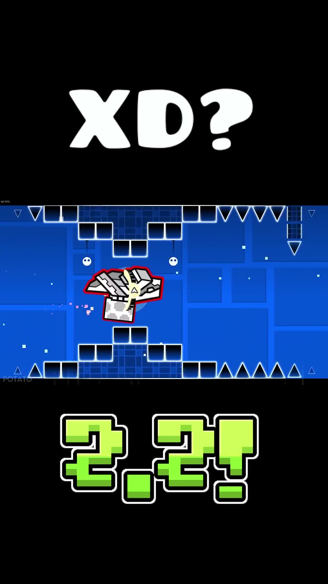 Geometry Dash 2.2 giant mode #shorts #deluxe12