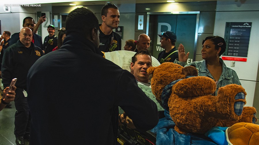 First responders line hospital halls in support of injured Polk County ...