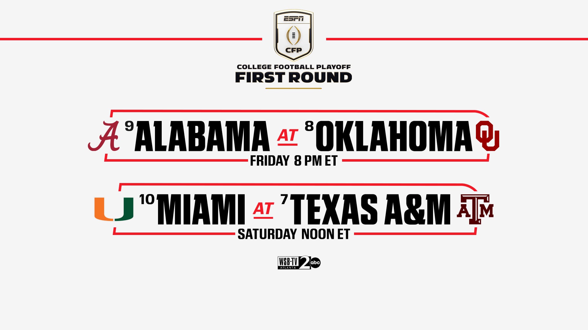 College football playoff: Watch Alabama at Oklahoma, Miami at Texas A&M ...