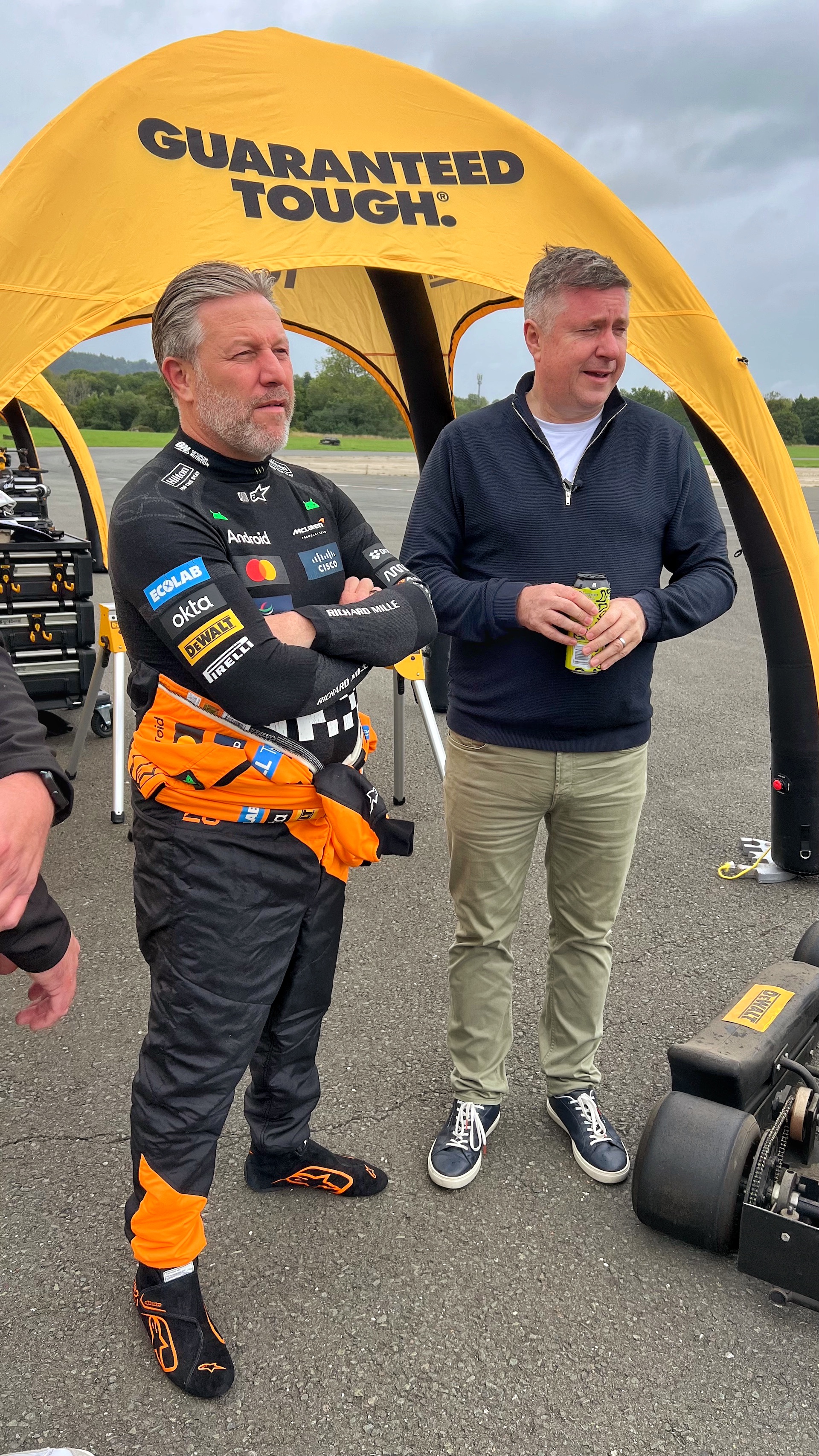 I watched F1 champ Lando Norris whoop his McLaren boss in a kart race ...