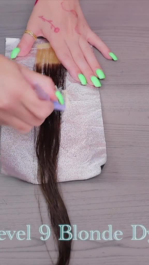 What really happens if you dye over dark hair with blonde?