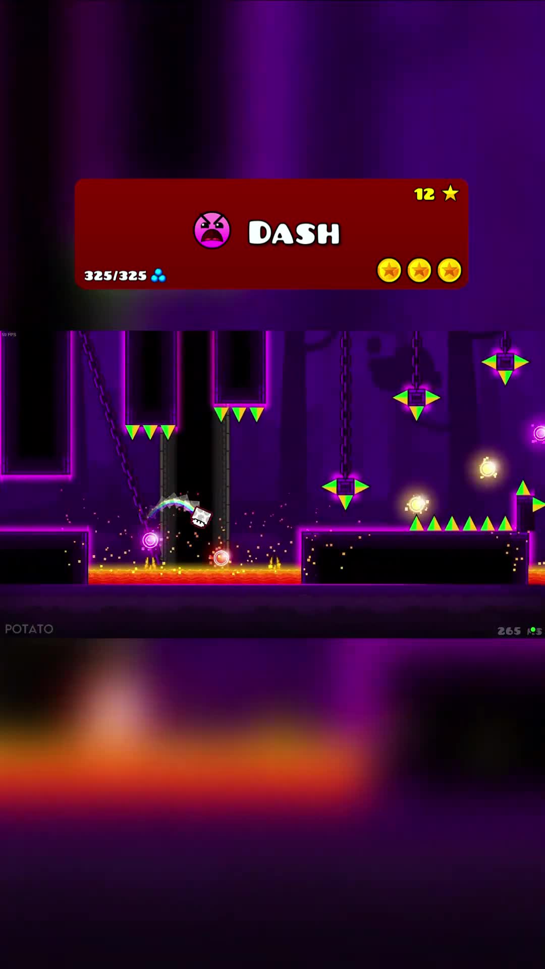 Dash level in Geometry Dash #shorts #deluxe12