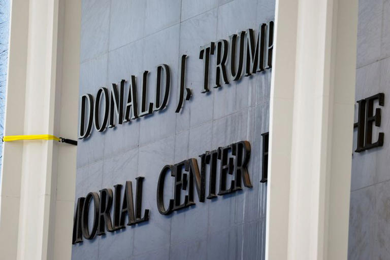 Kennedy Center wastes no time adding Trump's name to the building