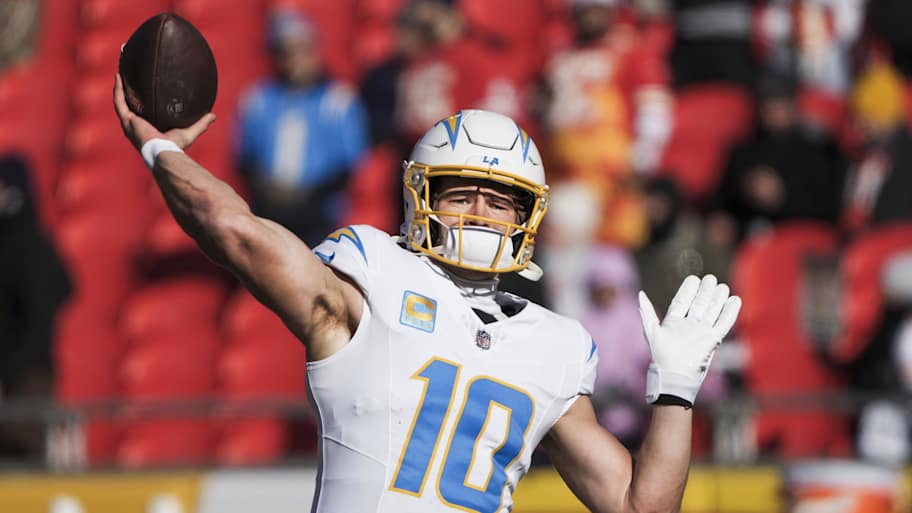 Best Week 16 DraftKings DFS lineup including a Justin Herbert-Quentin Johnston stack