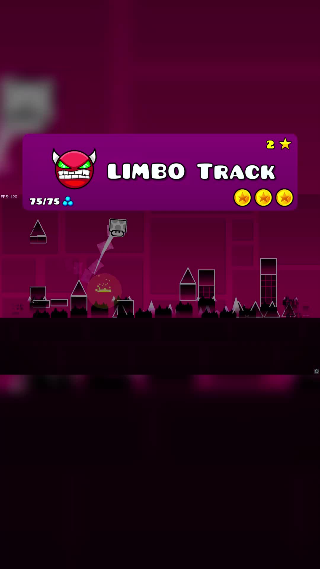 Limbo but back on track #shorts #geometrydash #funny #gaming