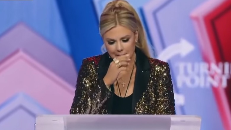 Erika Kirk accidentally exposes apparent Bump-It with AmFest 2025 ponytail