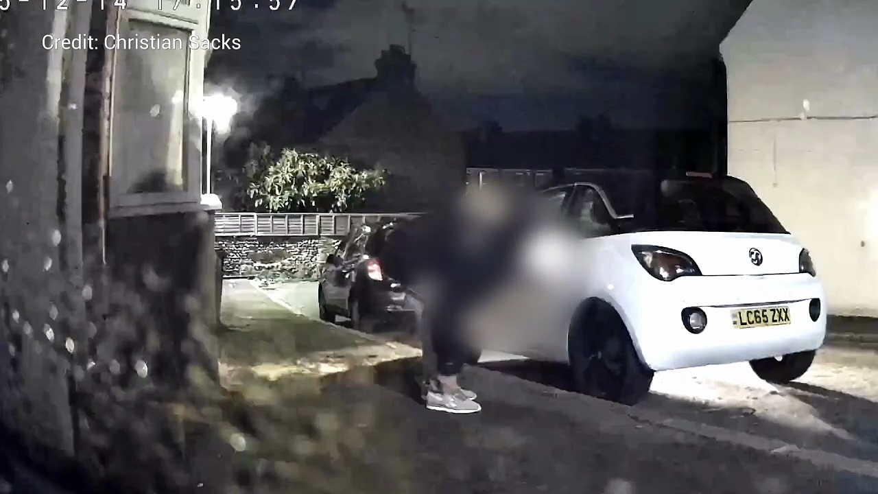 CCTV captures moment a Home Bargains wreath is taken from a family's ...