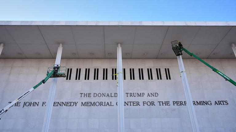 The Kennedy Center has added Trump's name to the memorial Congress ...