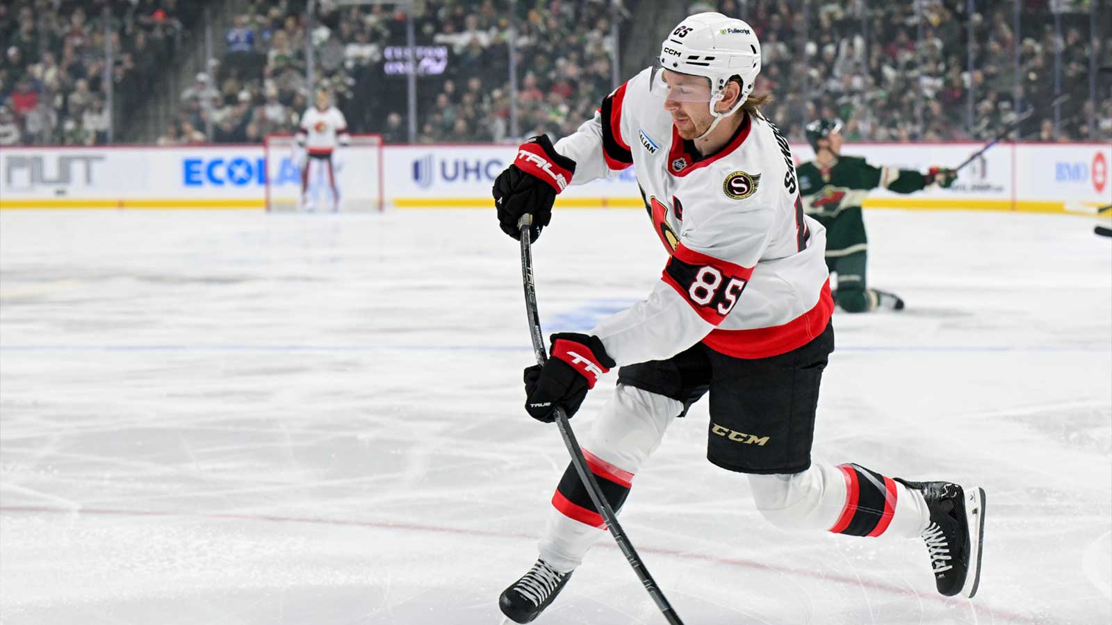 Watch lefty Jake Sanderson set up a Senators goal with right-handed stick