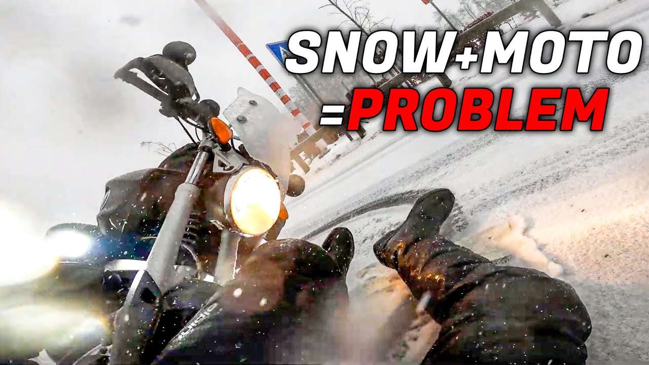 This is why you don’t ride a motorcycle in snow | Epic & crazy ...